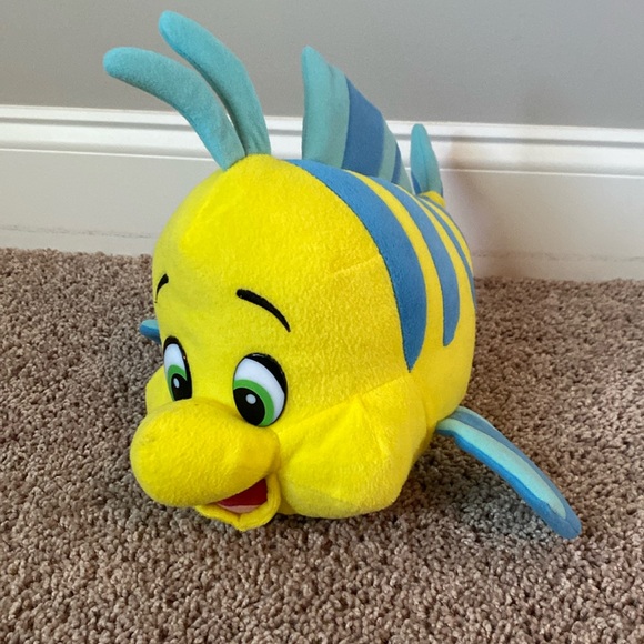 Disney | Toys | Disney On Ice Little Mermaid Flounder Stuffed Animal ...